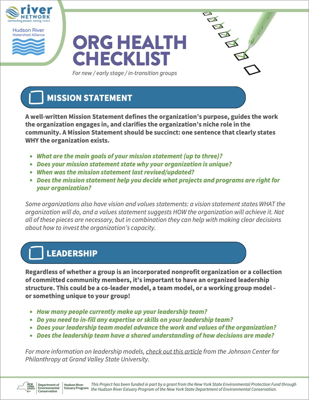 Organizational Health & Growth: Self Paced Learning - Hudson River ...